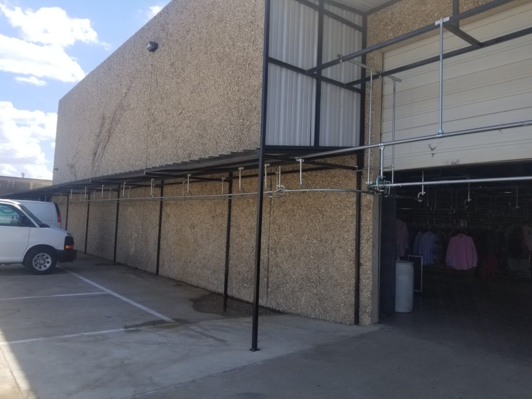 Railex System 200 Trolley for Garments on Hangers Van Loading Area ...