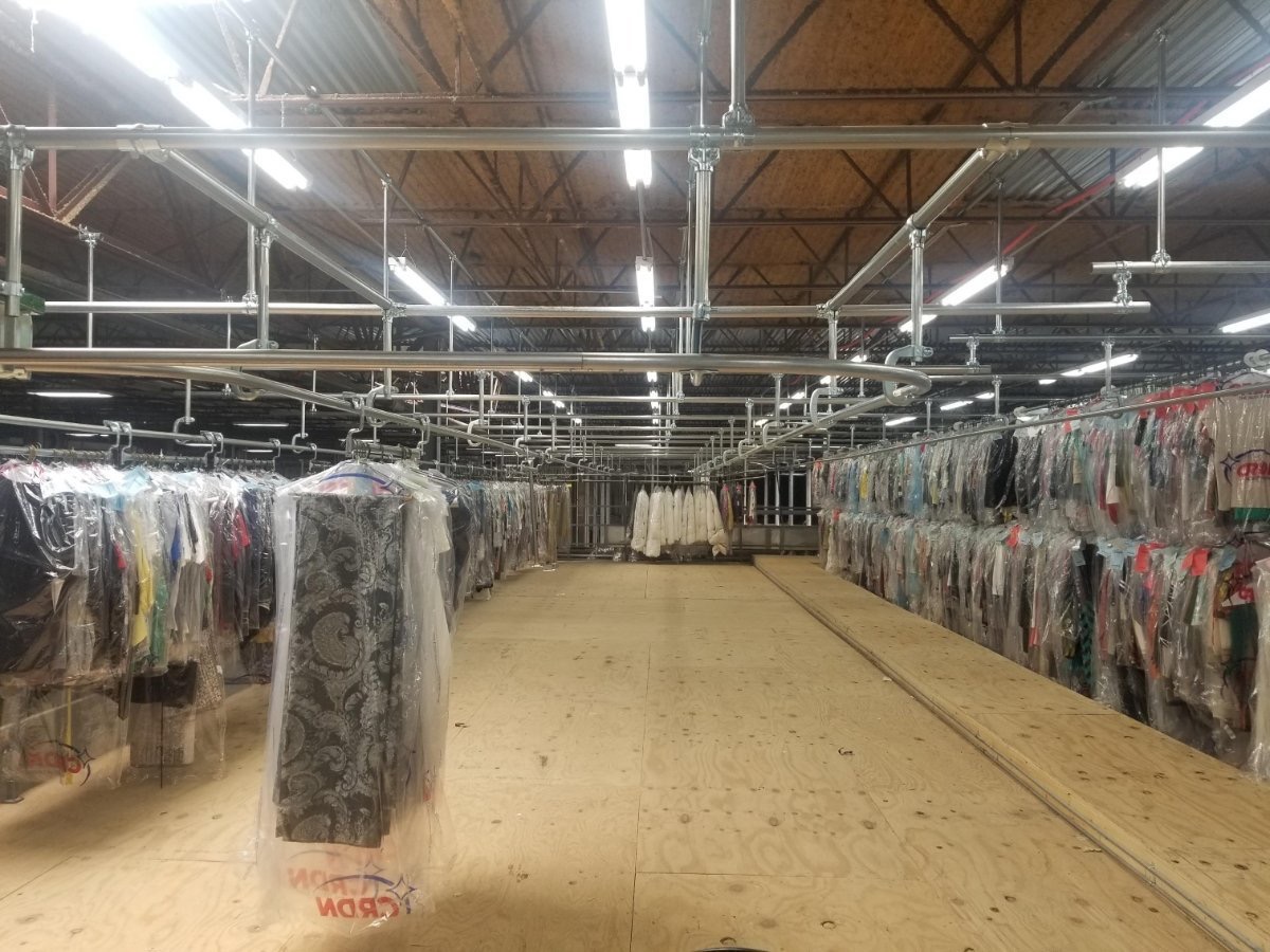 Railex System 200 Trolley for Garments on Hangers on Mezzanine - Railex ...