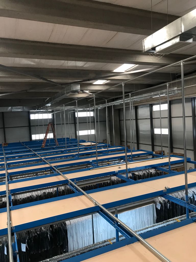 Railex System 200 and 211 Trolley Line Pick Module Garment Storage and ...