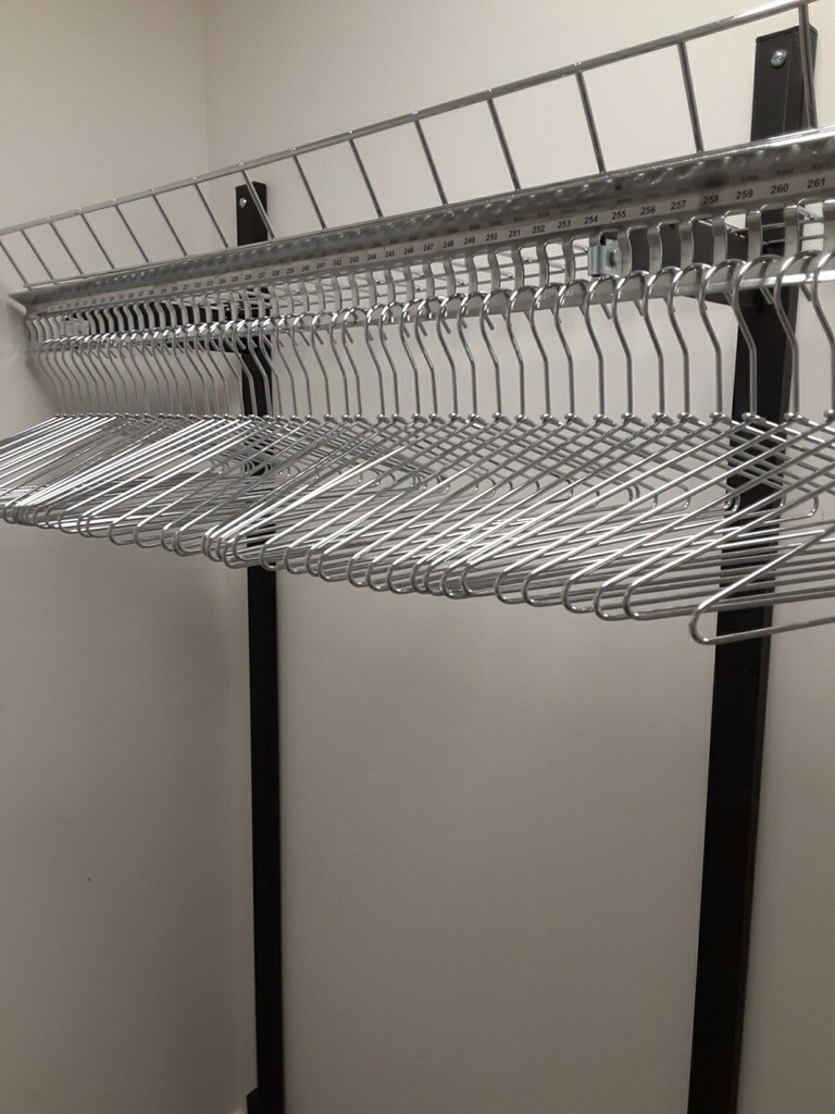 12-1-060WU Coat Check Wall Mount 3 - Railex Conveyor Corp.