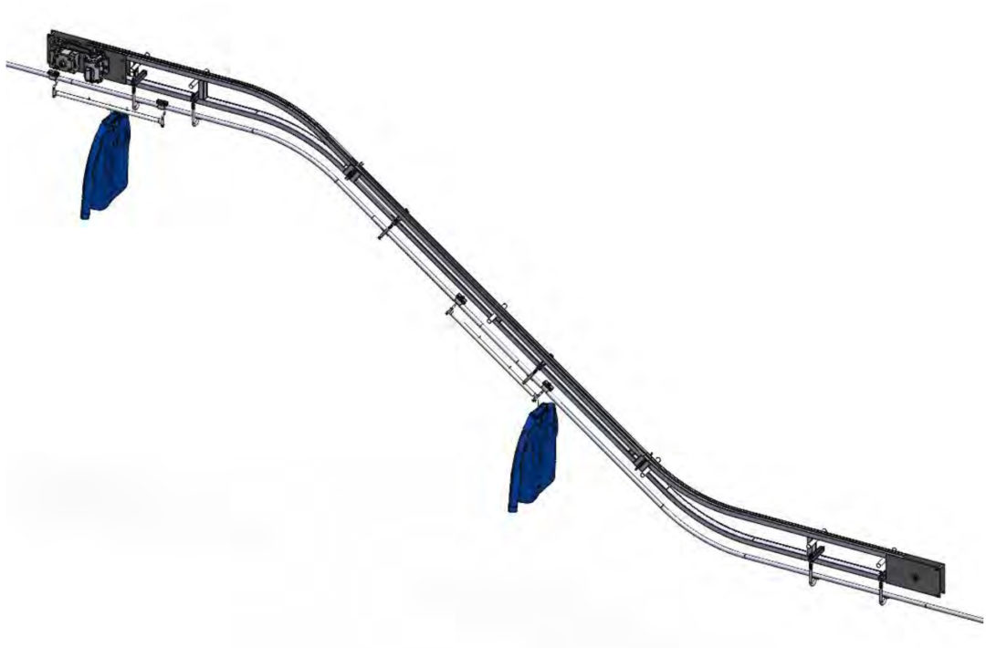 Railex System 211 Powered Trolley Booster and Rail
