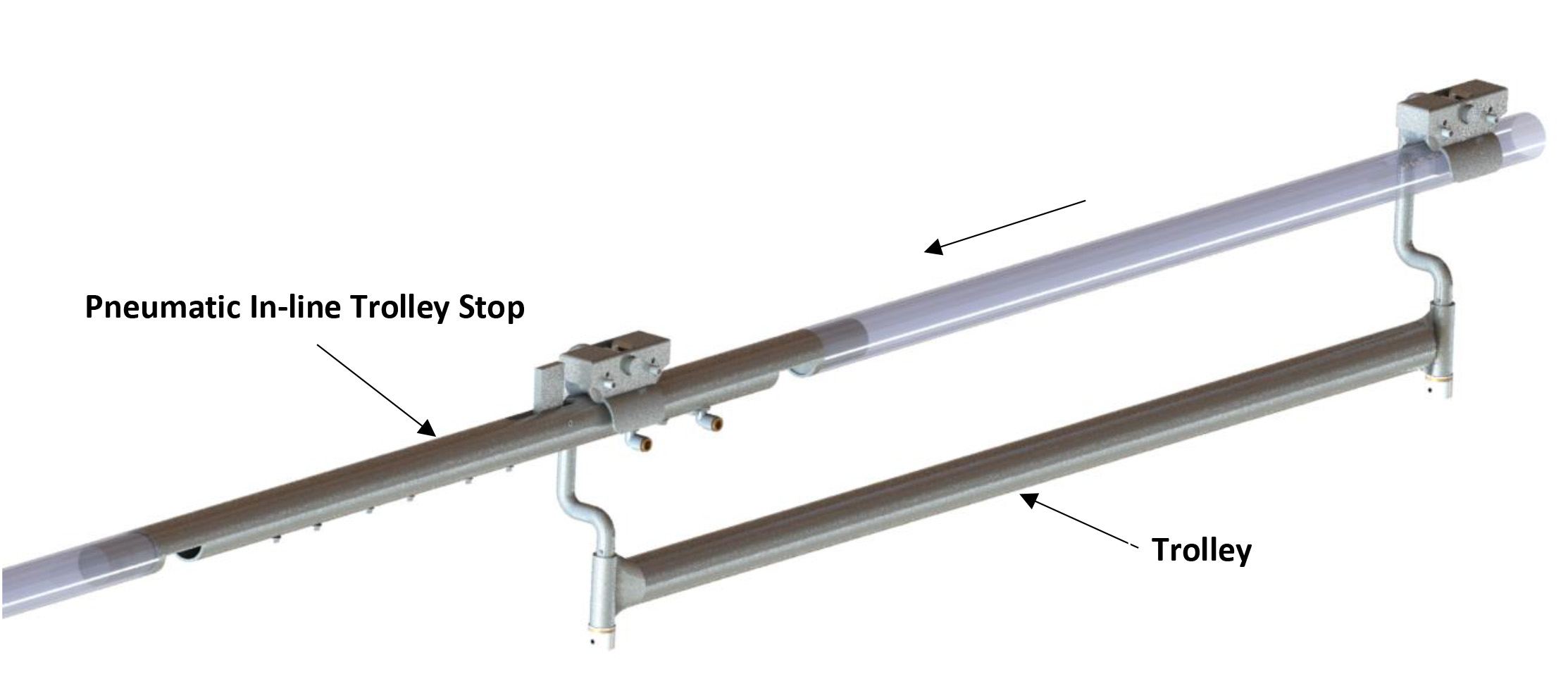 Railex System 211 Powered Trolley Booster and Rail