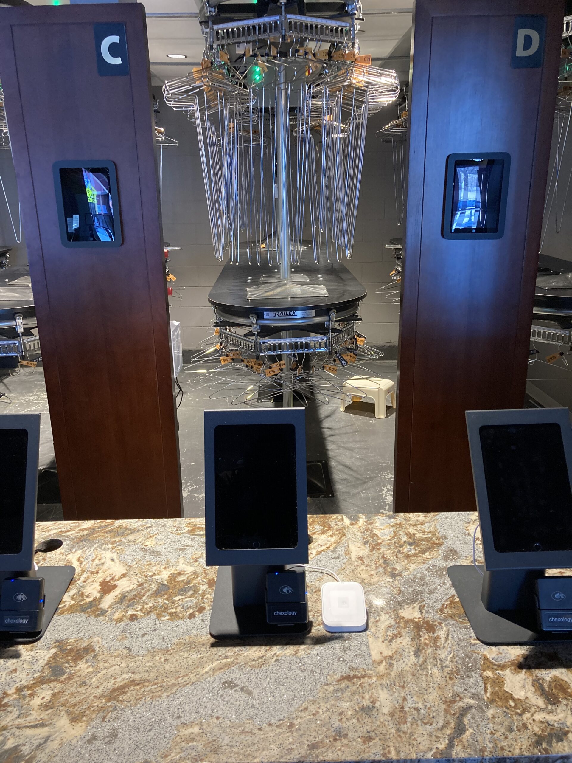 Railex System 1100 Wireless/Ticketless Coat Check Tablets with Railex ...