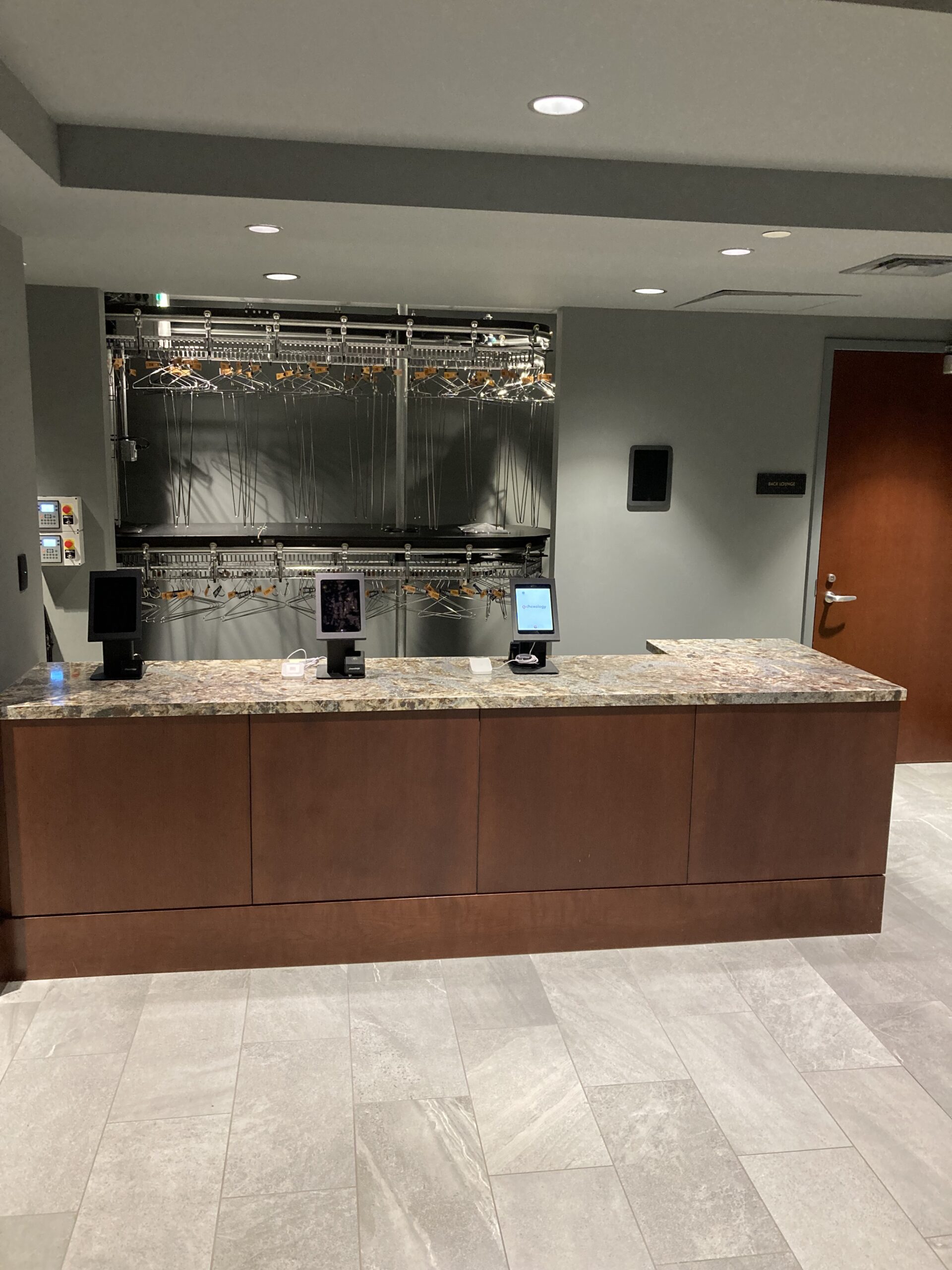 Railex System 1100 Wireless/Ticketless Coat Check Tablets featured in a ...