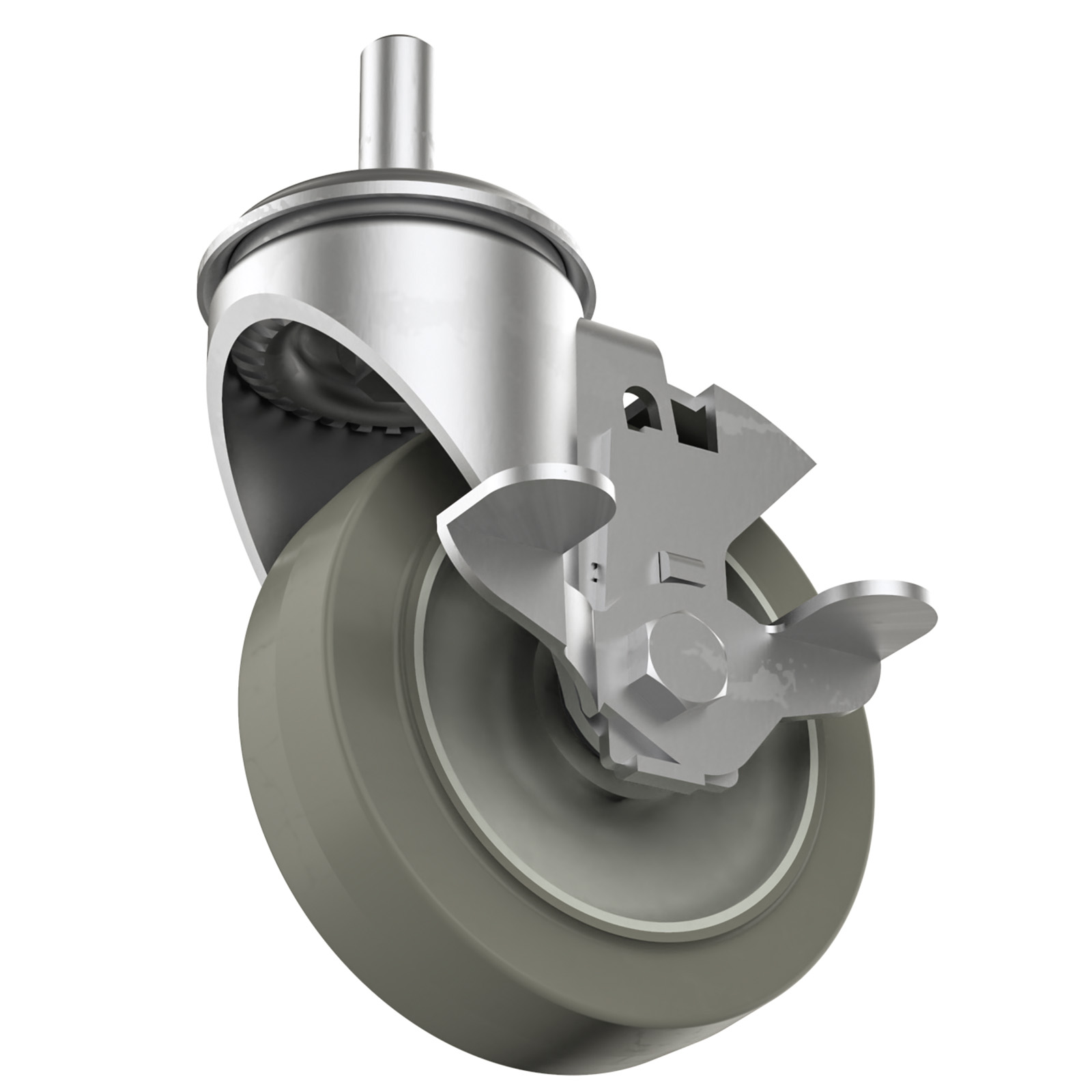 4" Caster (with brake) - Railex Conveyor Corp.