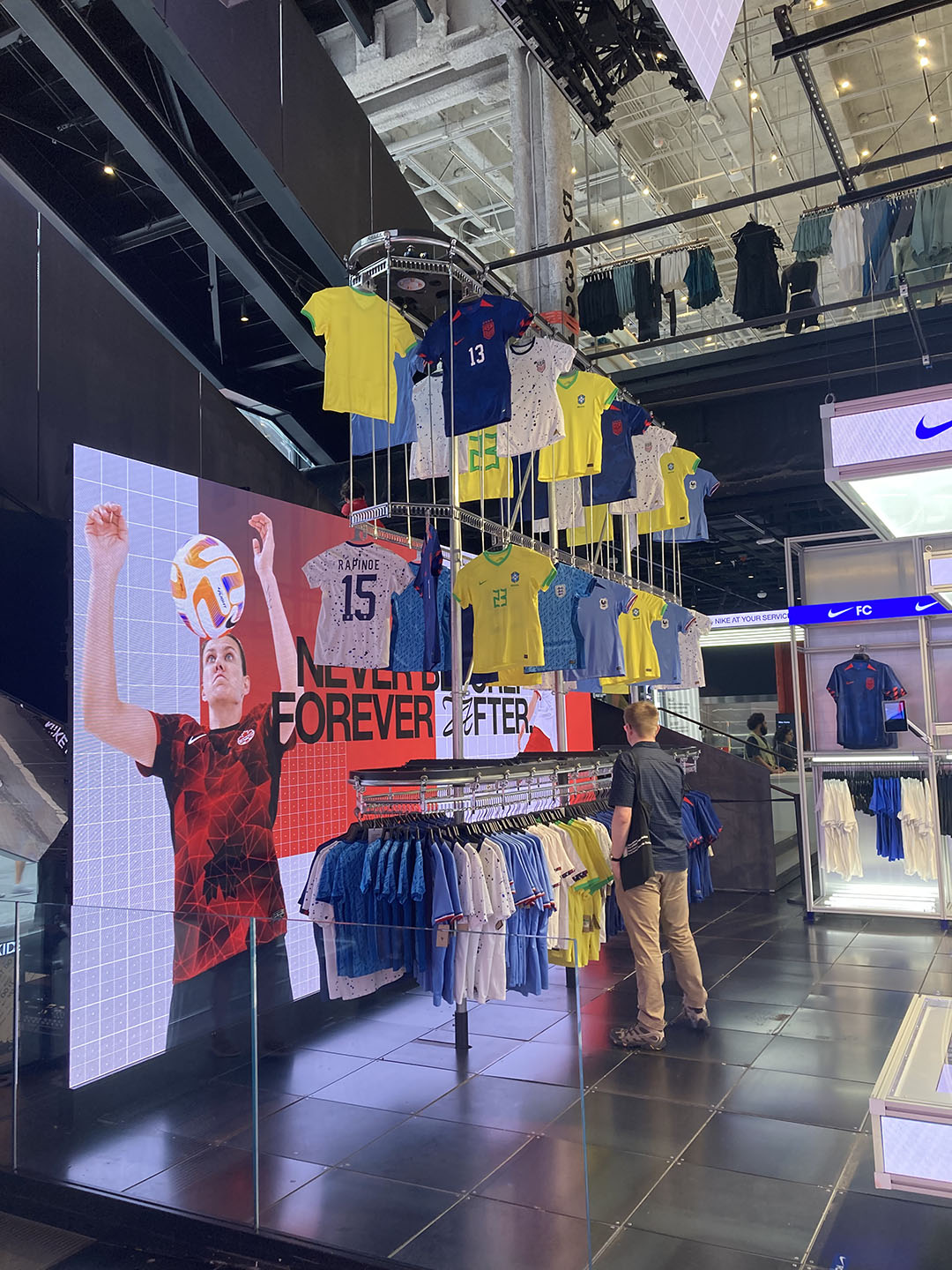 Railex System 742 and 722 Garment Conveyors in a 3 tier display ...